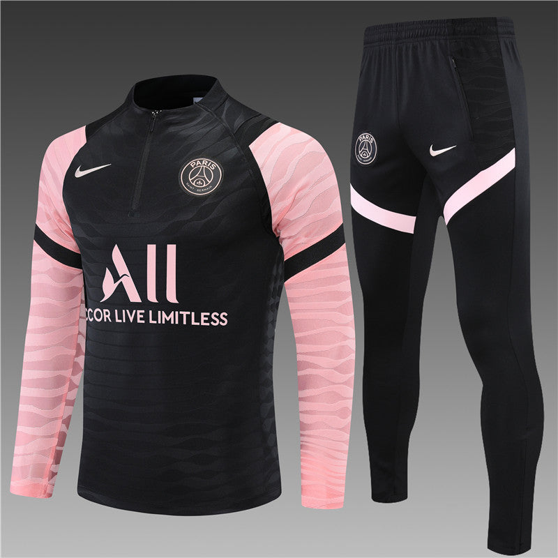 PSG Tracksuit Black & Pink – The Kit Yard